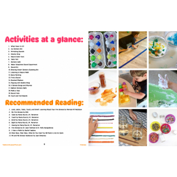Toddler Unit Lesson Plans - 5 Senses